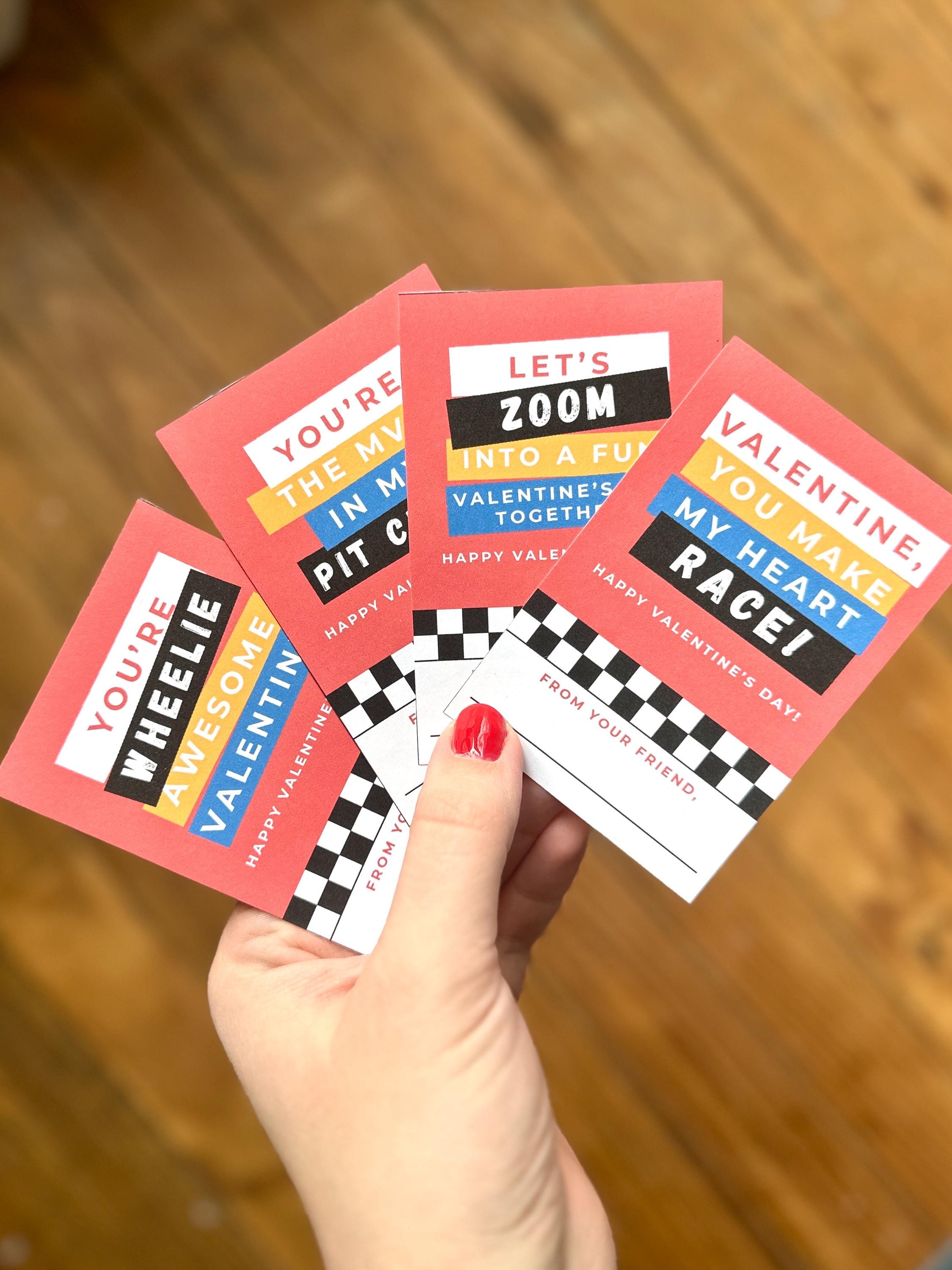 Race Car Valentine | Printable Valentines | Hot Wheels Valentines ...