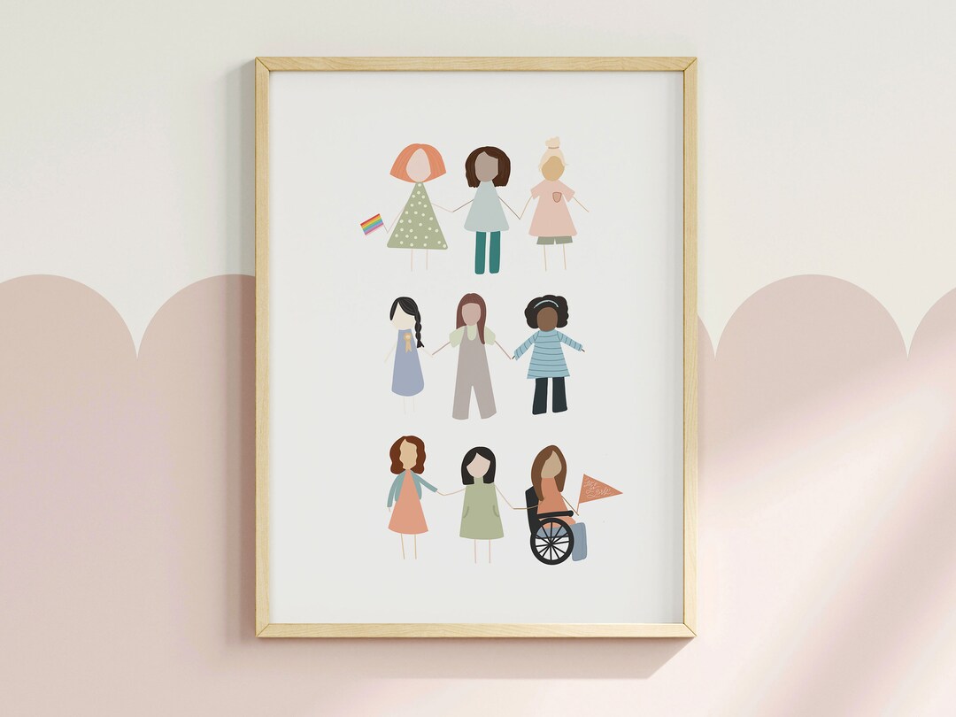 Girl Room Printable, Girls Art Printable, Nursery Art Digital Download ...