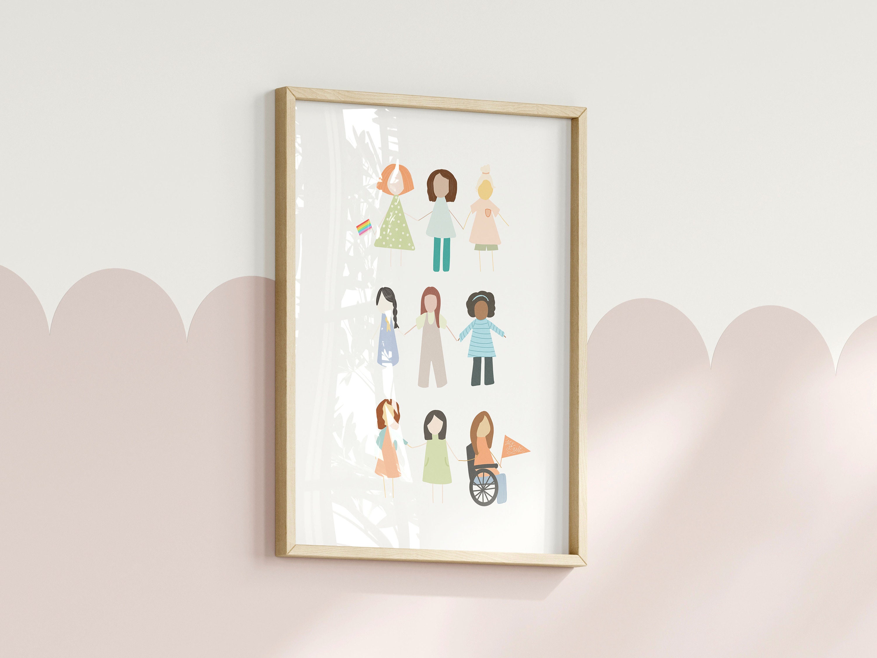 Girl Room Printable, Girls Art Printable, Nursery Art Digital Download ...