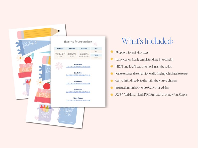 Customizable First Day of School Sign, First Day of School Sign ...