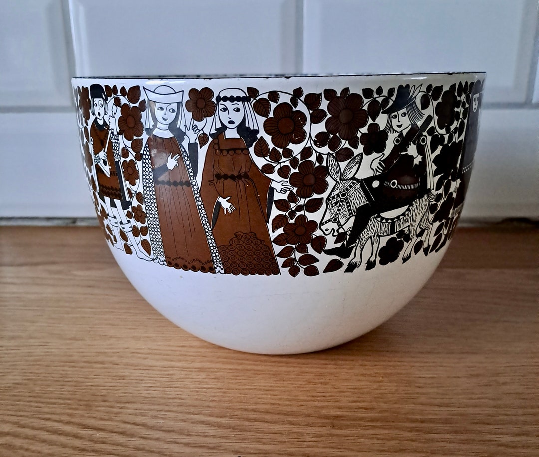 Finel, Arabia, Finland Enamel Bowl - Etsy