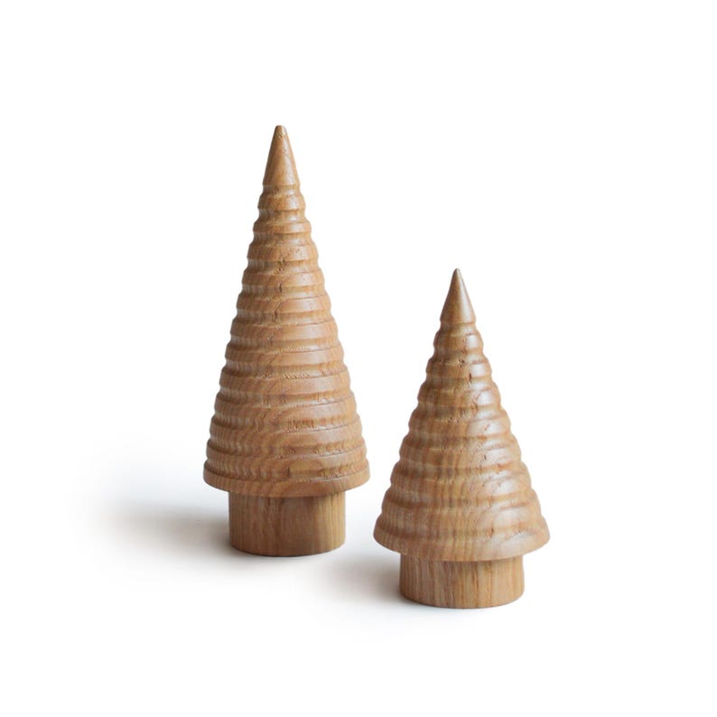 Handmade Wooden Christmas Trees Mini Tree Small Holiday Trees Miniature ...