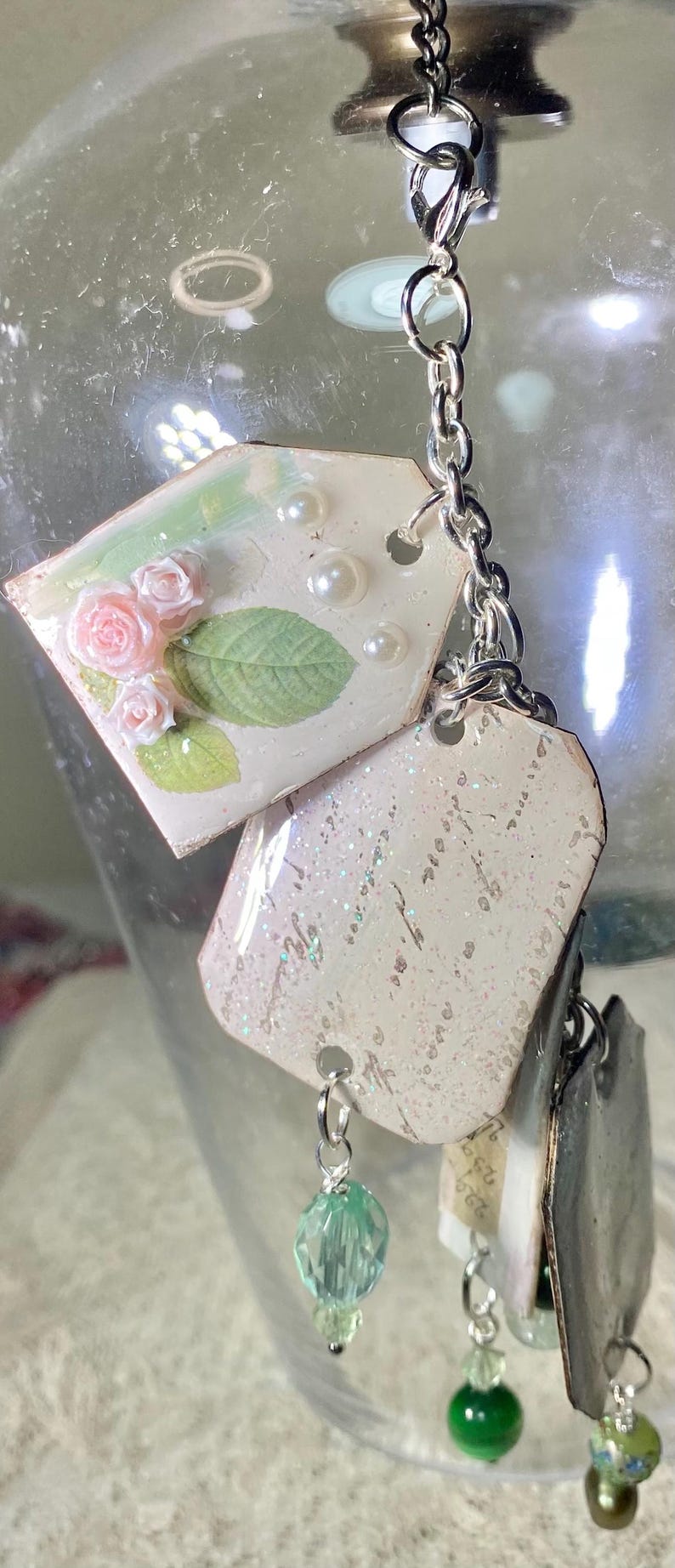 Handmade Dangle for Junk Journals or Bookmarks, Charms, Stanley Cups ...