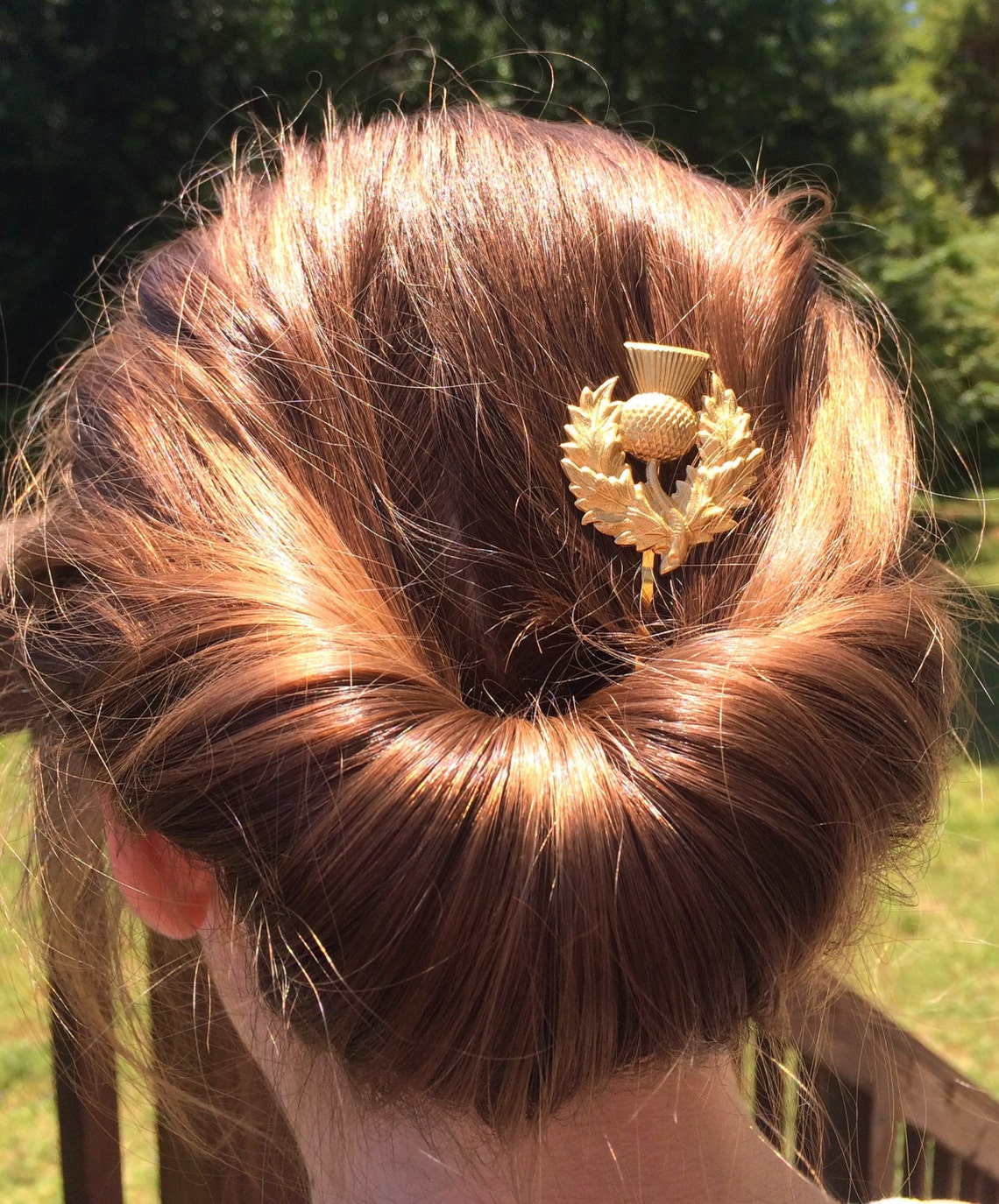 Gold Scottish Thistle Bobby Pin Bridal Hair Pin Bridal Hair Clip ...