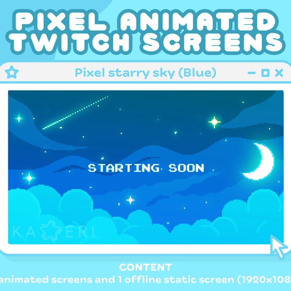 Animated Starting Soon Screen - Etsy