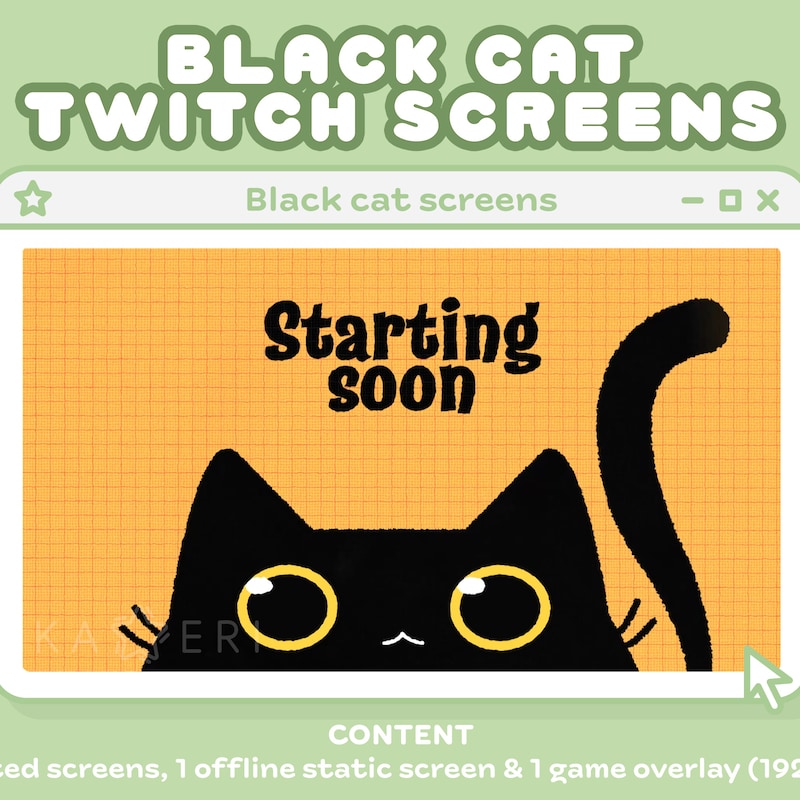 Cat Twitch Overlay - Etsy