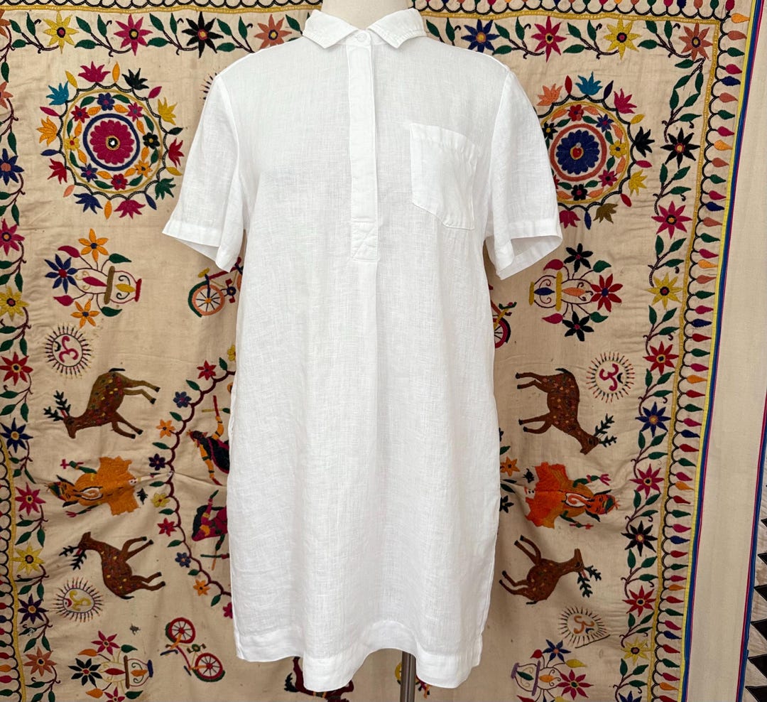 Michael Star Linen Shirtdress - Etsy