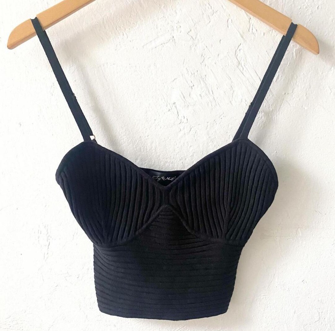 Knit Ribbed Tank With Bust Seams - Etsy
