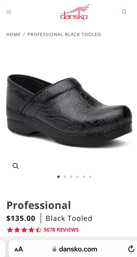 Dansko tooled leather clogs - Gem