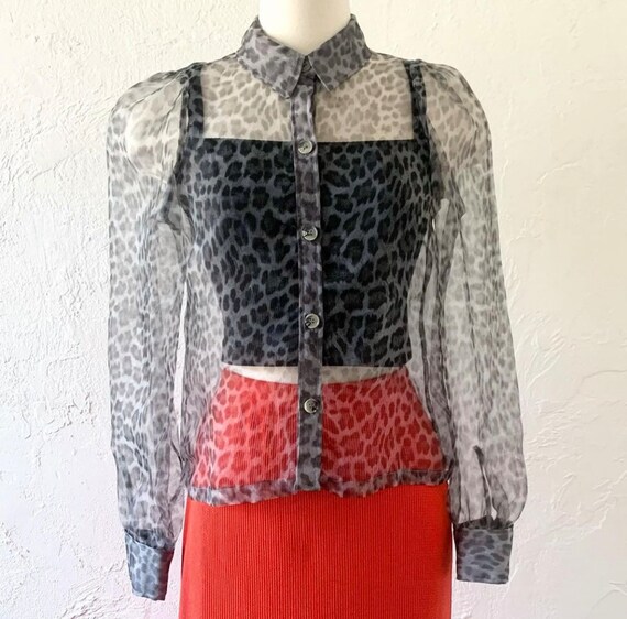 Zara sheer organza blouse - Gem