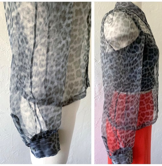 Zara sheer organza blouse - Gem