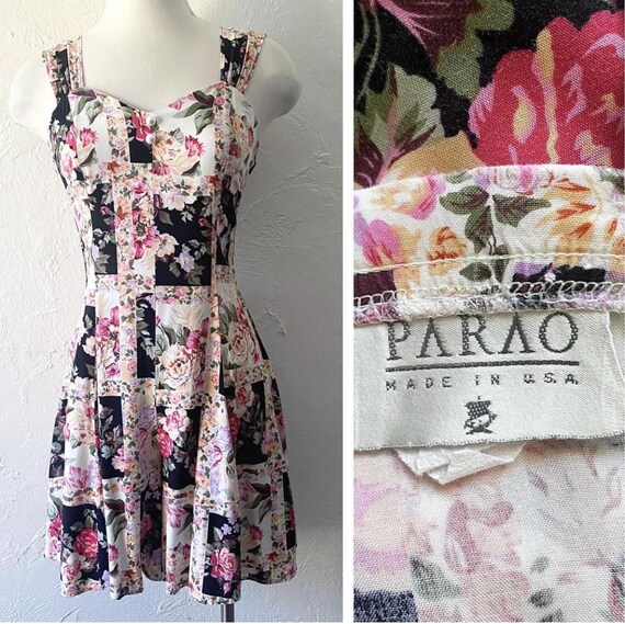 90s floral flared romper - Gem