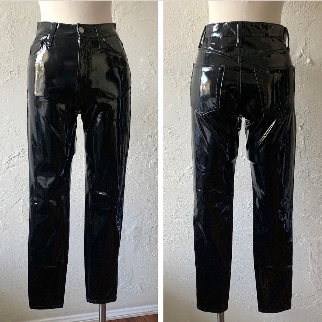 Topshop Patent Leather Pants - Etsy