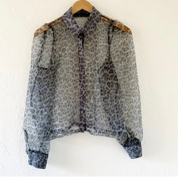 Zara sheer organza blouse - Gem
