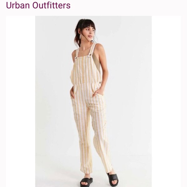 Striped Overalls - Etsy