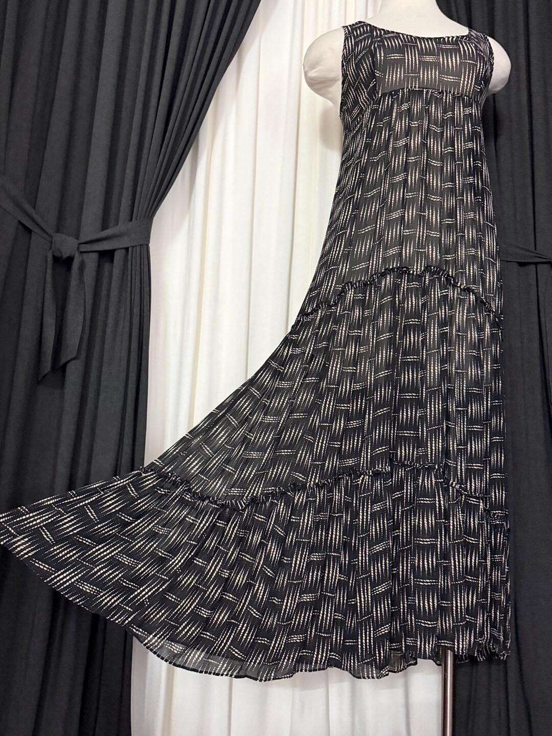 Shear Silk Tiered Dress - Etsy