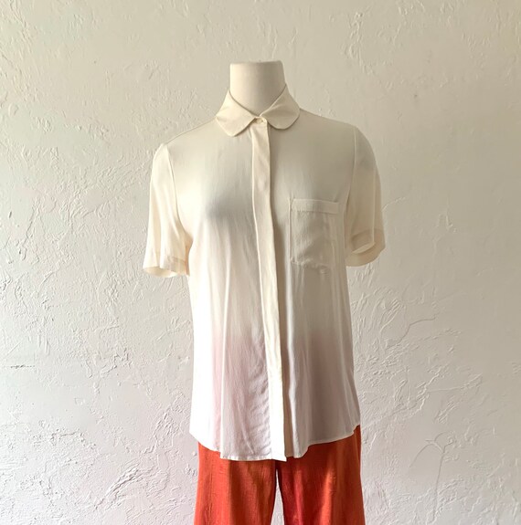 ivory silk blouse silk - Gem