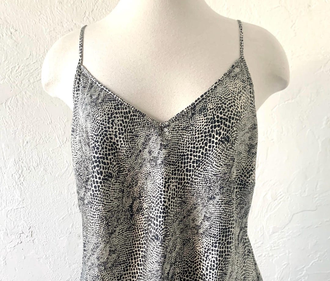 Silk Snake Print Bias Cut Cami - Etsy