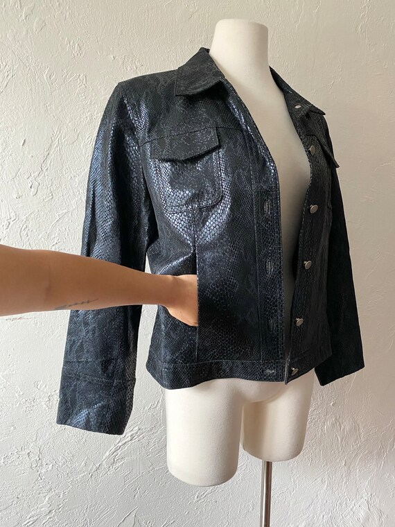 Leather snake skin jacket - Gem