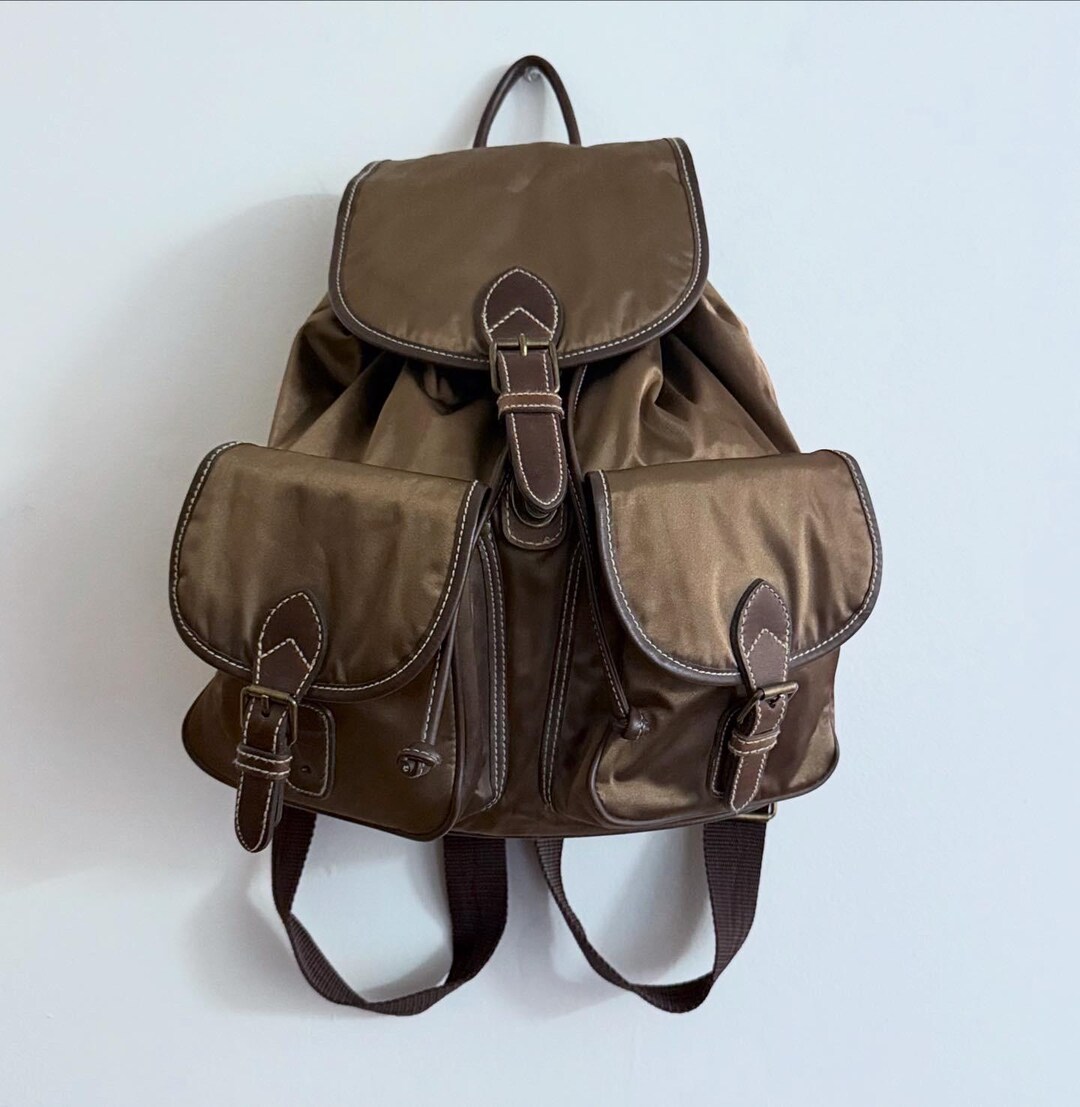 90s Nylon Backpack - Etsy