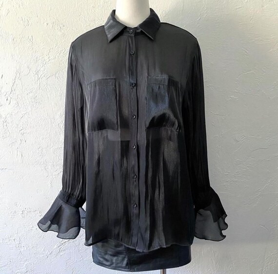 Shiny sheer iridescent blouse - Gem