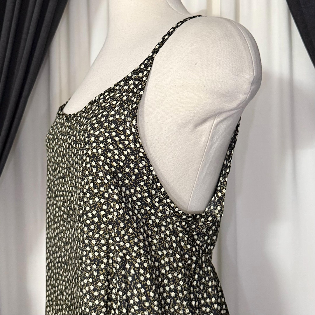 90s Floral Midi Dress - Etsy