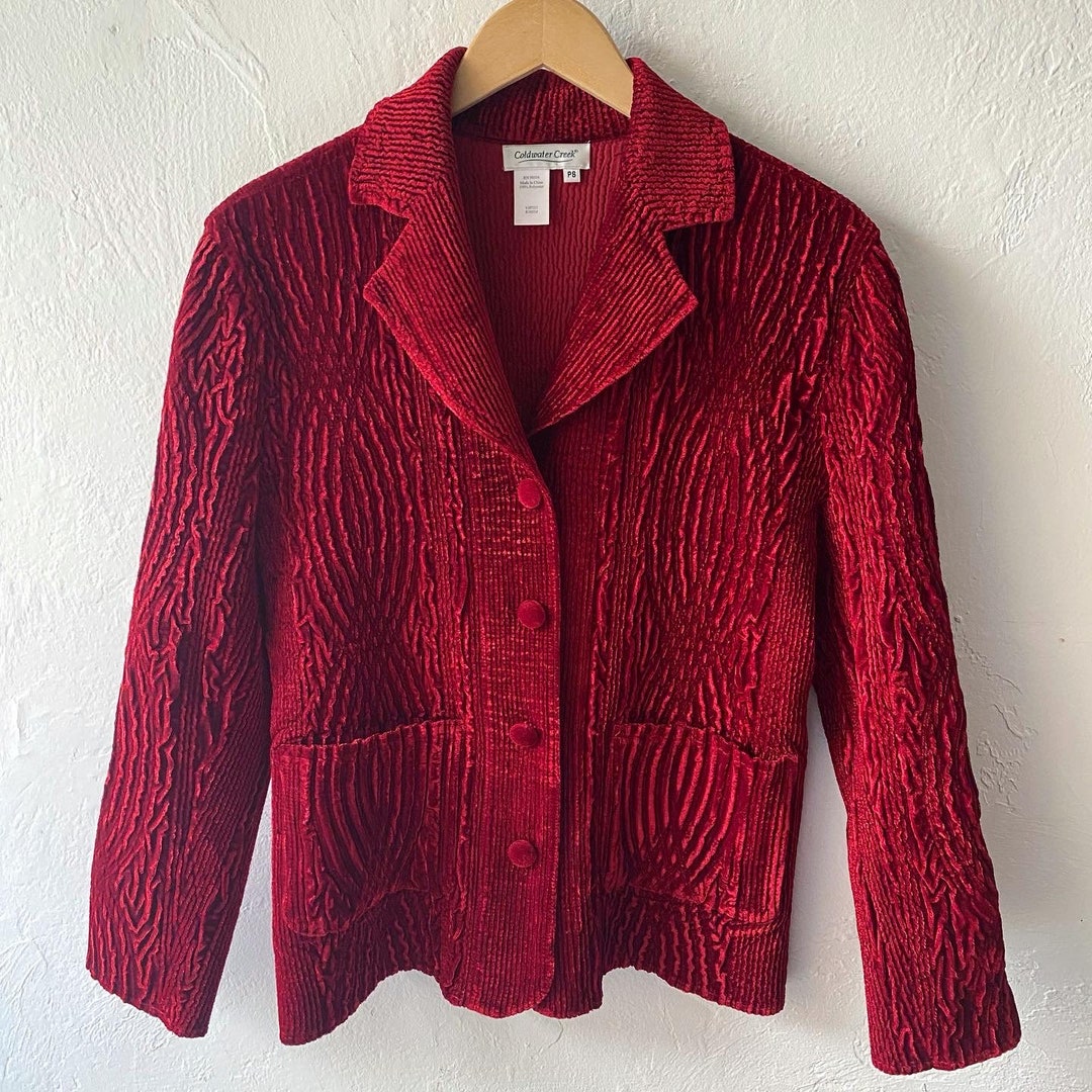 Coldwater Creek Textured Chenille Jacket - Etsy