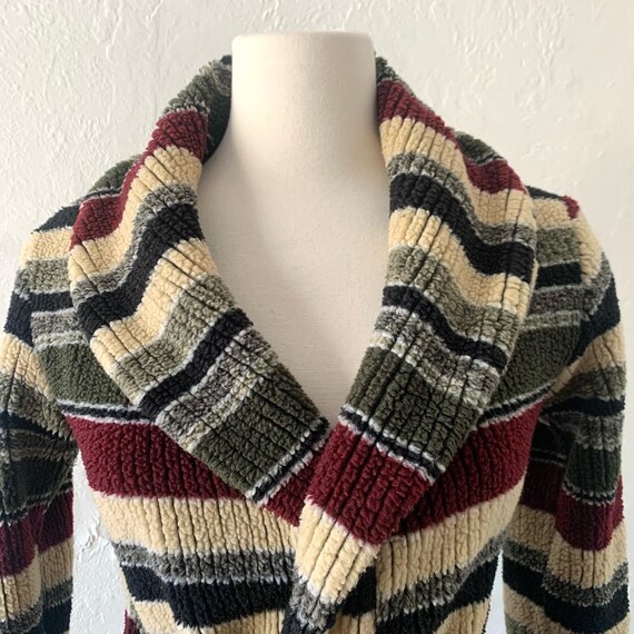 Cozy fleece wrap sweater jacket xs / sm - Gem