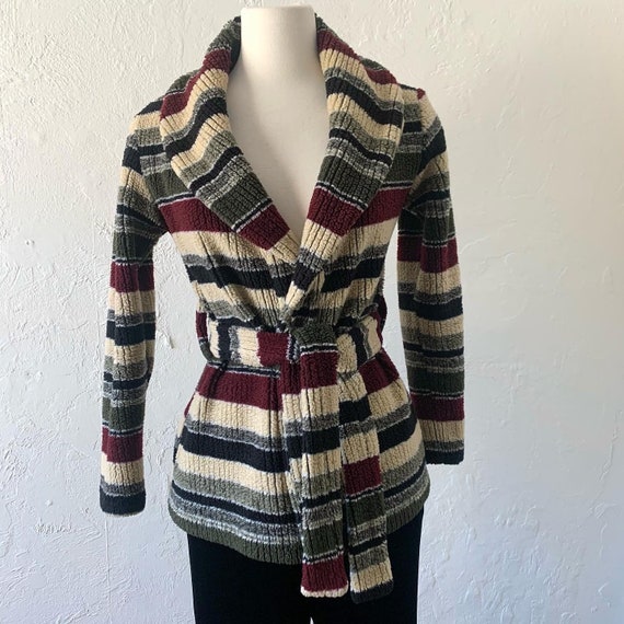 Cozy fleece wrap sweater jacket xs / sm - Gem