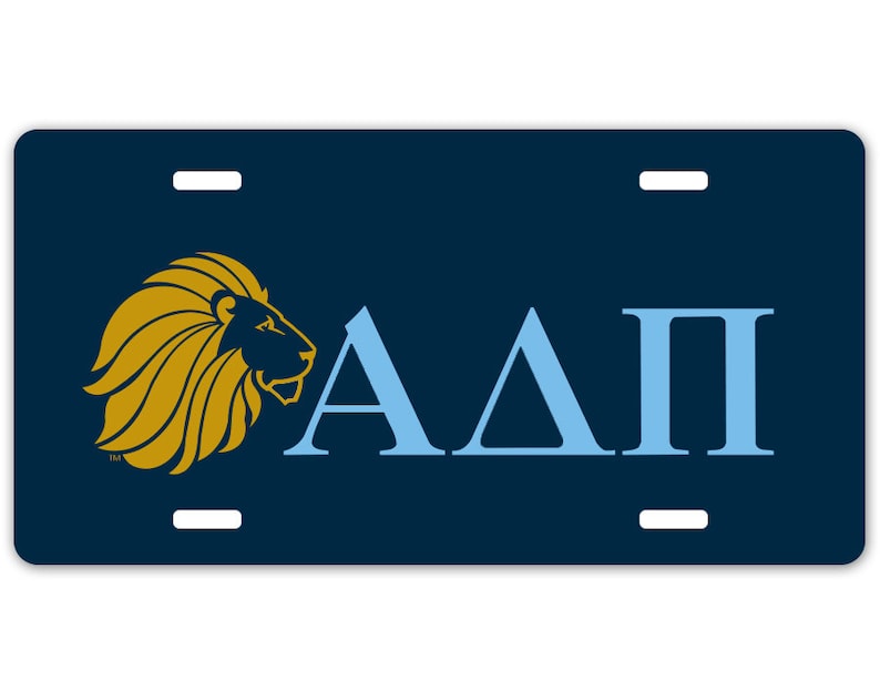 Adpi Alpha Delta Pi Logo Aluminum Sorority License Plate - Etsy