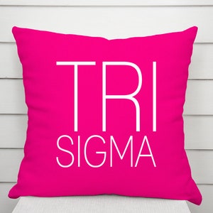 Trisigma Sigma Sigma Sigma Simple Pillow Choose Your Pillow - Etsy