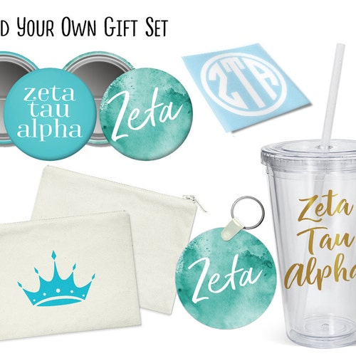 Zeta Tau Alpha ZTA Sorority Sticker Pack Perfect Big / - Etsy