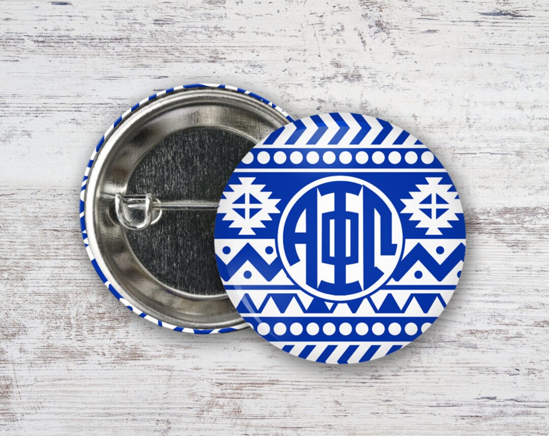 Aphio Alpha Phi Omega Aztec Monogram Single or Bulk 2.25 - Etsy