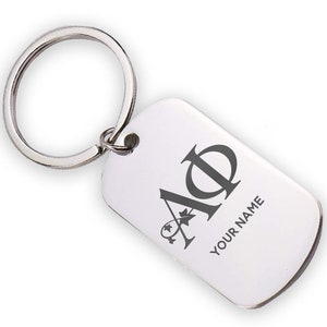 Alpha Phi Logo Stainless Keychain - Etsy