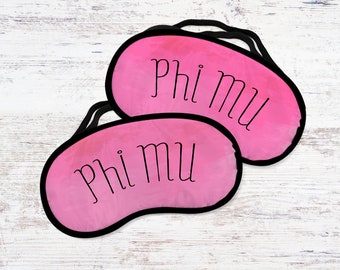 Sorority Eye Mask - Etsy