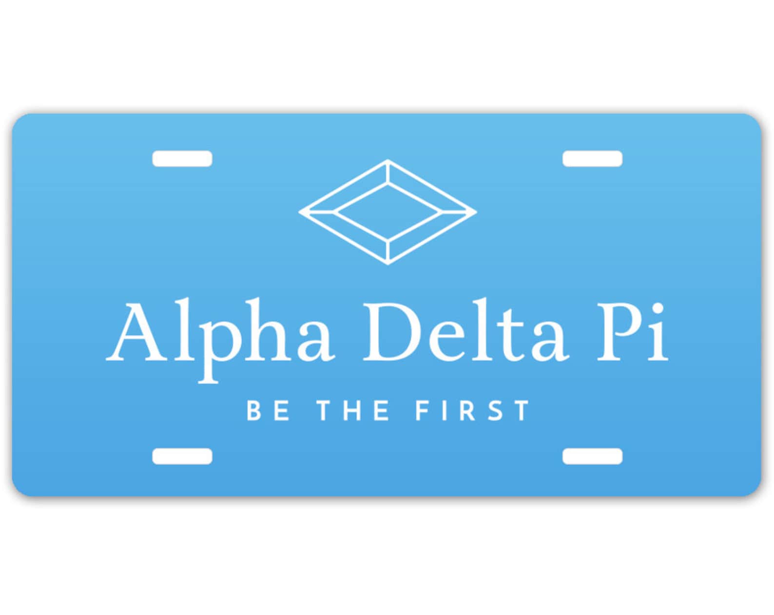 Adpi Alpha Delta Pi Logo Diamond Aluminum Sorority License - Etsy