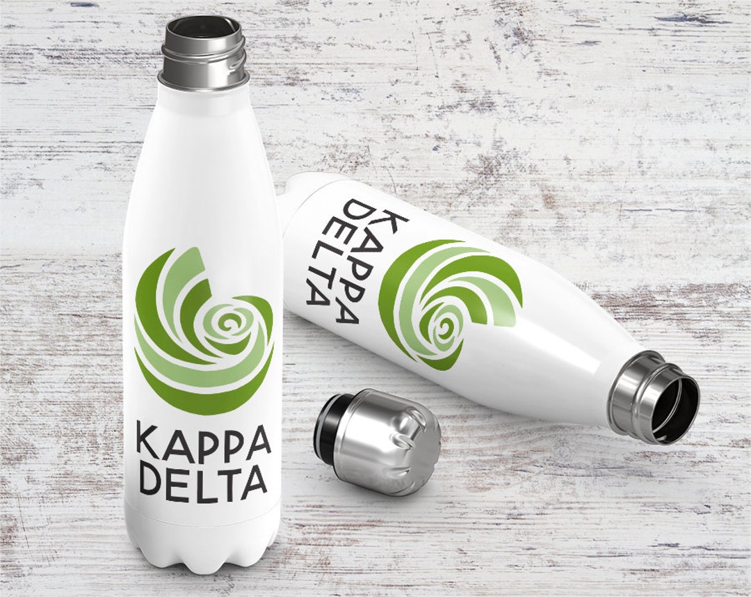 KD Kappa Delta Shell White Tapered Stainless Steel Water - Etsy