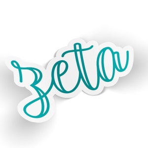 ZTA Zeta Tau Alpha Crest Sticker - Etsy