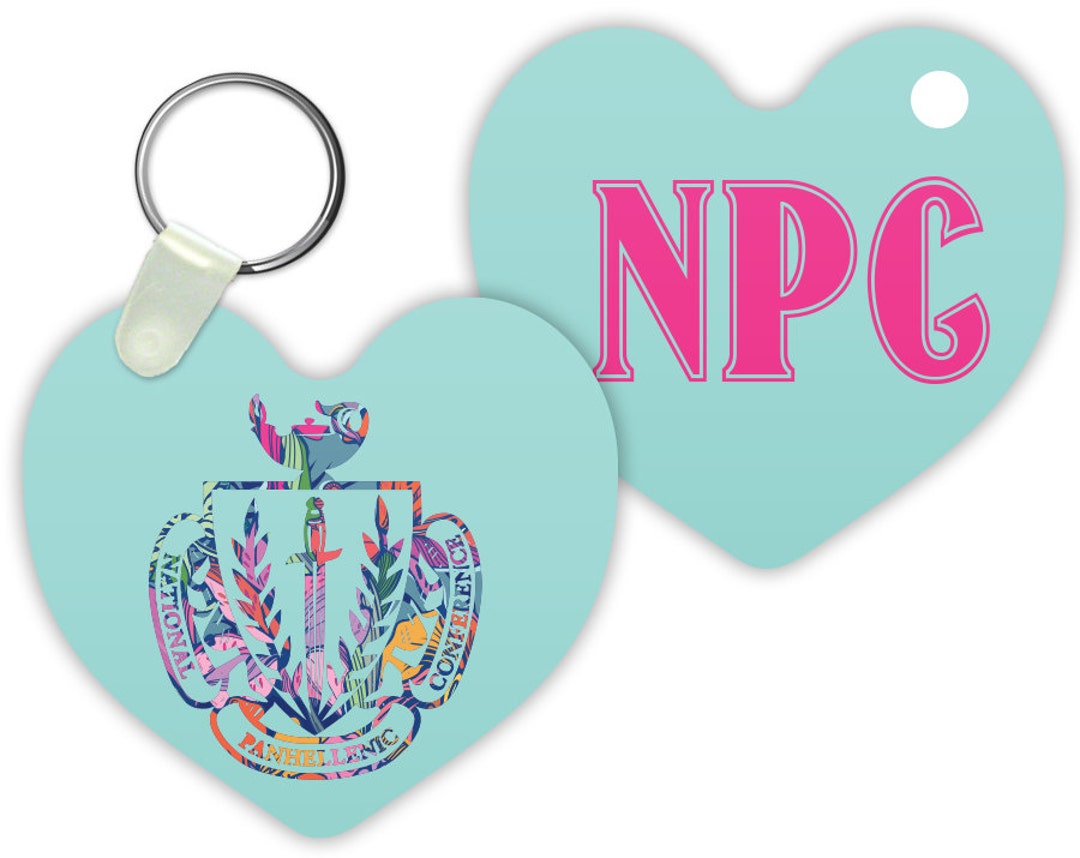 NPC National Panhellenic Conference Heart Crest Sorority Gift - Etsy