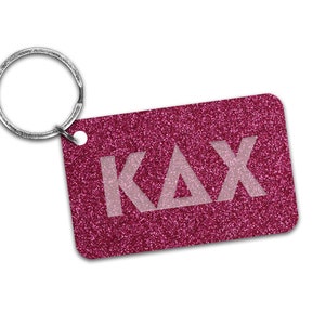 KDX Kappa Delta Chi Letters Acrylic Glitter Keychain - Etsy