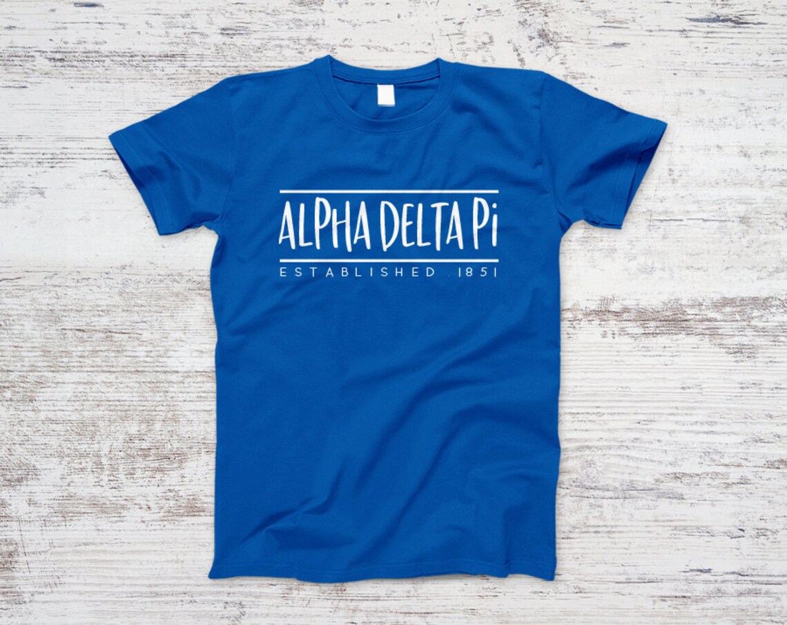 ADPi Alpha Delta Pi Established Tee Unisex Greek Sorority | Etsy