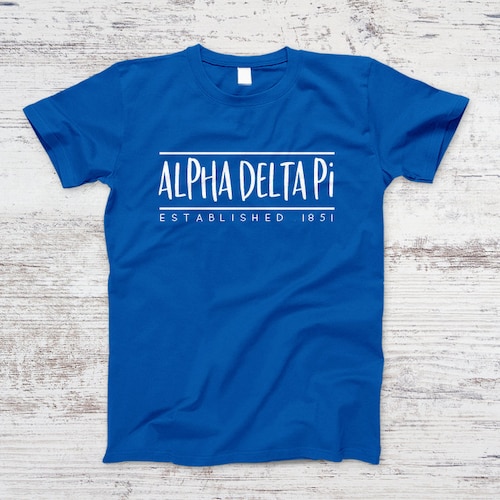 Alpha Delta Pi Letter Shirt - Etsy