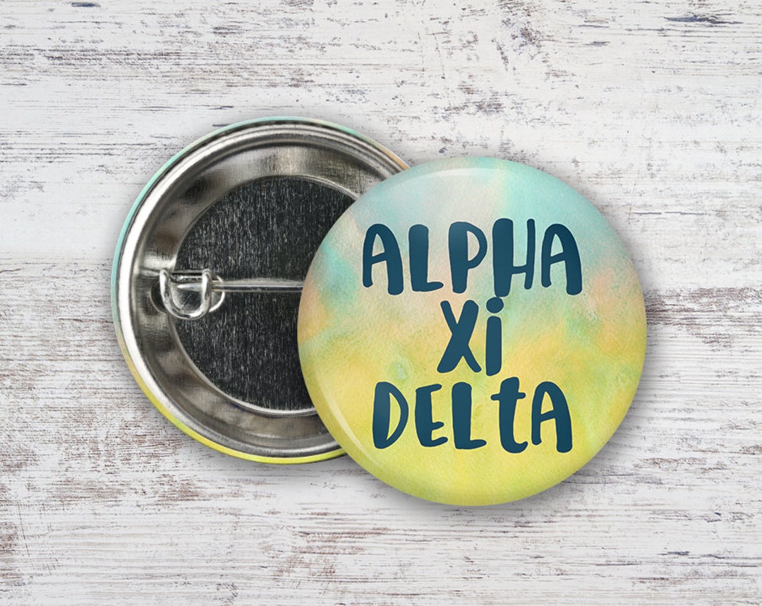 Axid Alpha Xi Delta Watercolor Single or Bulk 2.25 Greek - Etsy