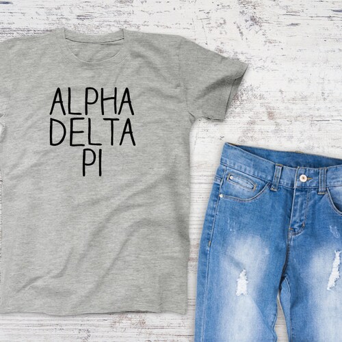 Alpha Delta Pi Letter Shirt - Etsy