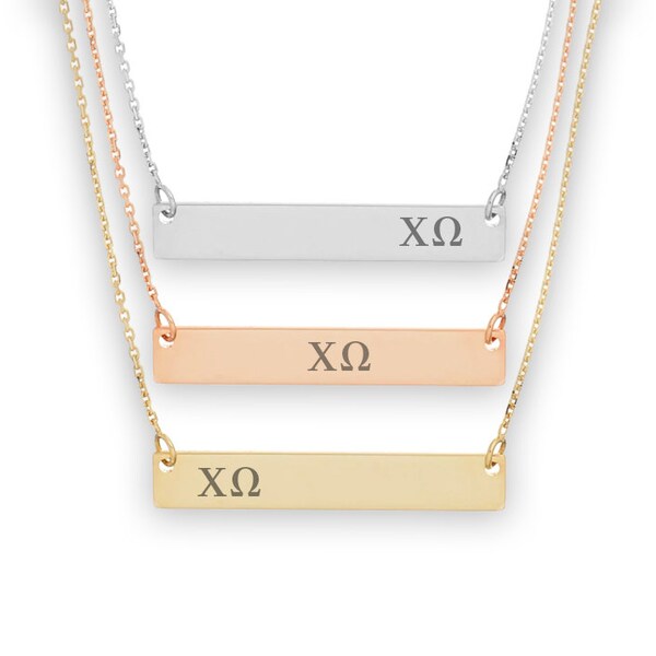 Chi Omega Necklace - Etsy