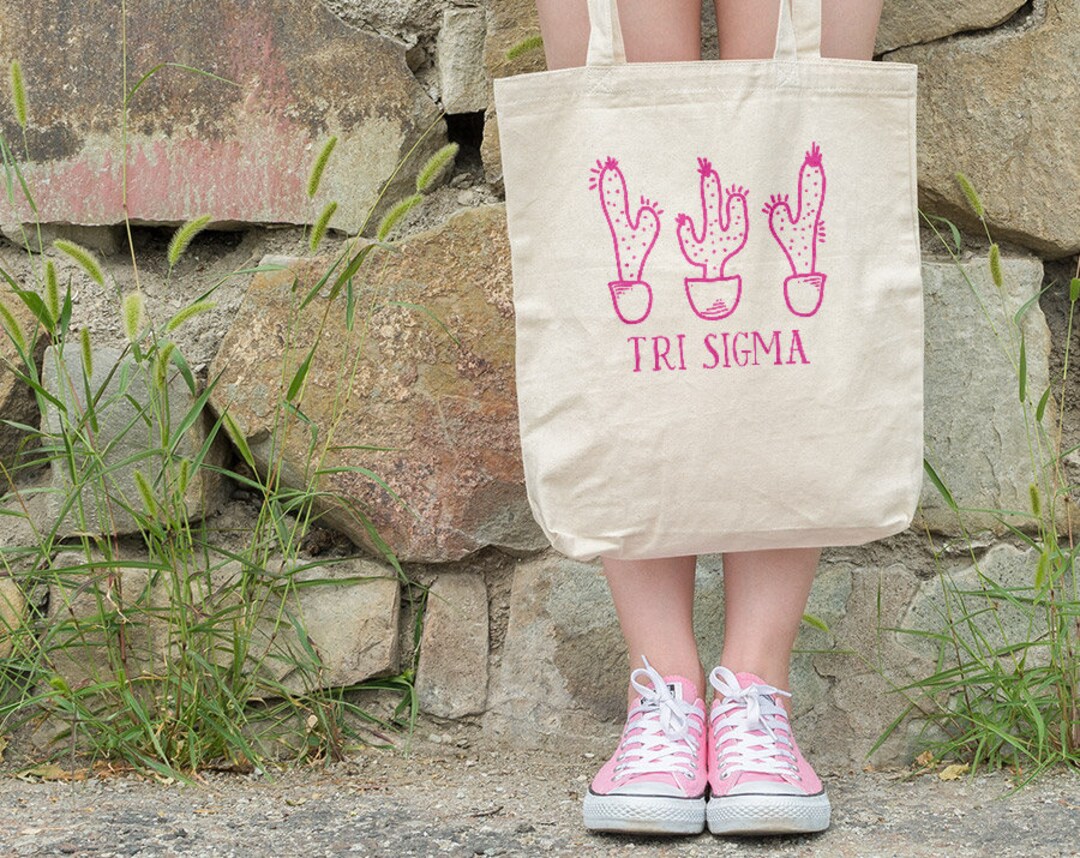 TriSigma Sigma Sigma Sigma Cactus Trio fourre-tout sororité - Etsy France