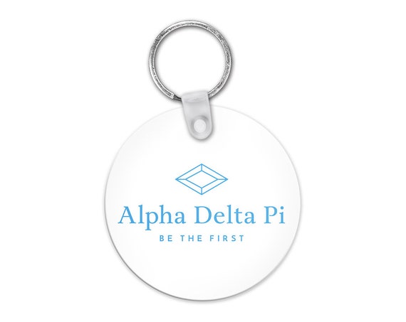 Adpi Alpha Delta Pi Logo Diamond Keychain Sorority Gift | Etsy