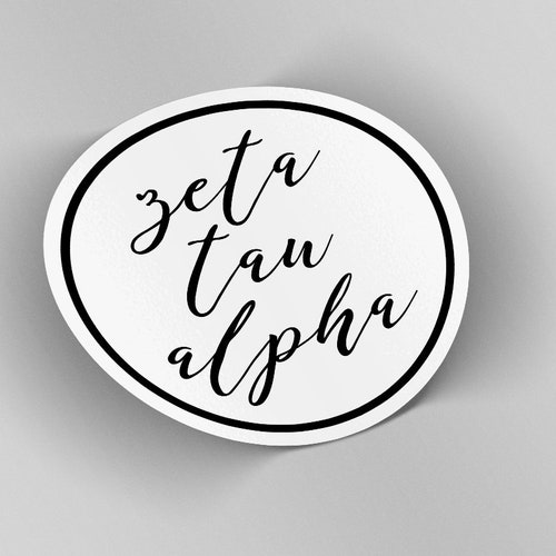 ZTA Zeta Tau Alpha Crest Sticker - Etsy