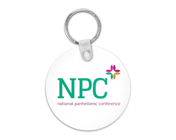 NPC National Panhellenic Conference Logo Keychain Sorority | Etsy