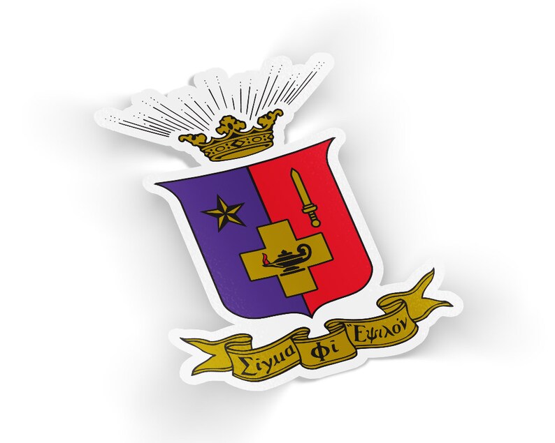 Sigep Sigma Phi Epsilon Crest Sticker Etsy
